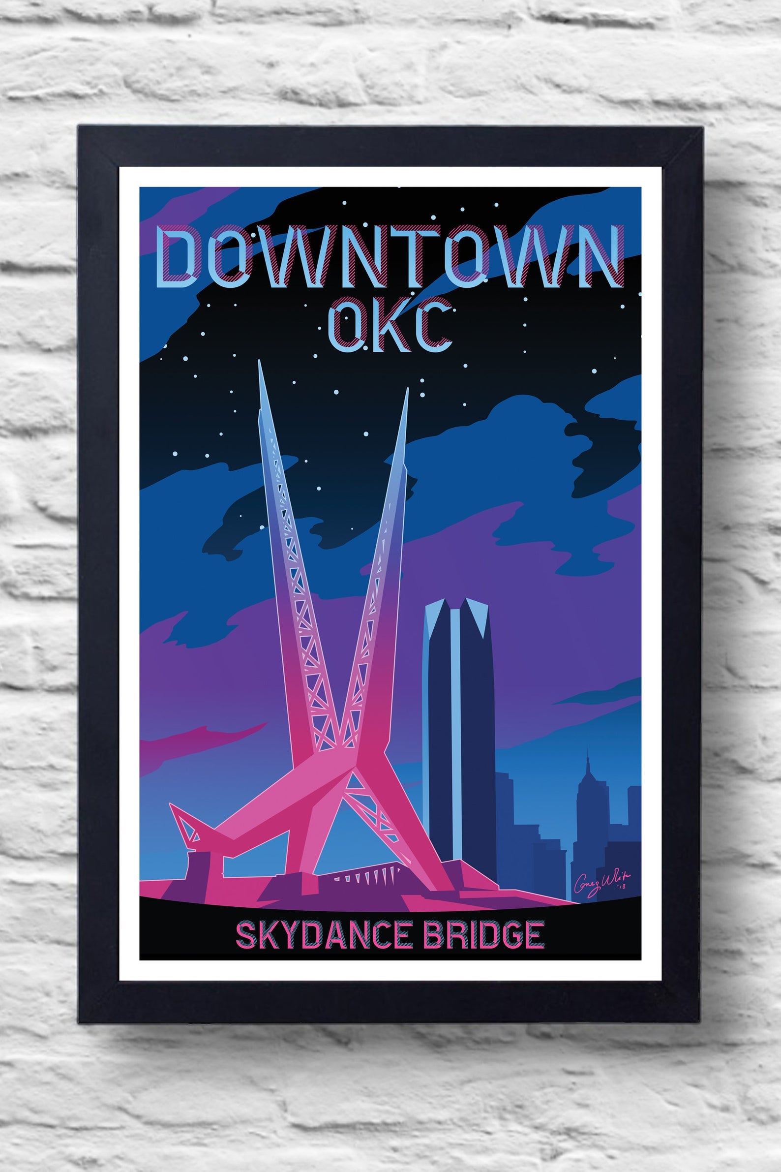 Downtown OKC Print || Greg White Illustrations – 405 Magazine